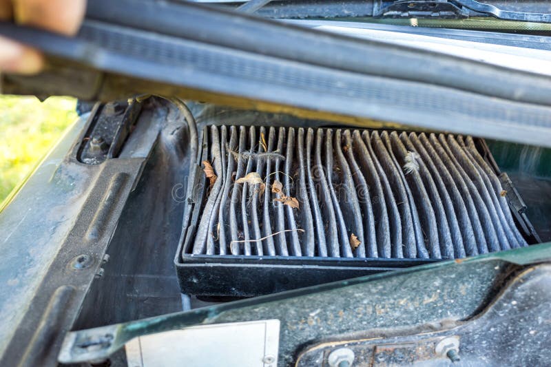 Air Cabin Filter the Car. Replacing Air Filter Stock Photo - Image of ...