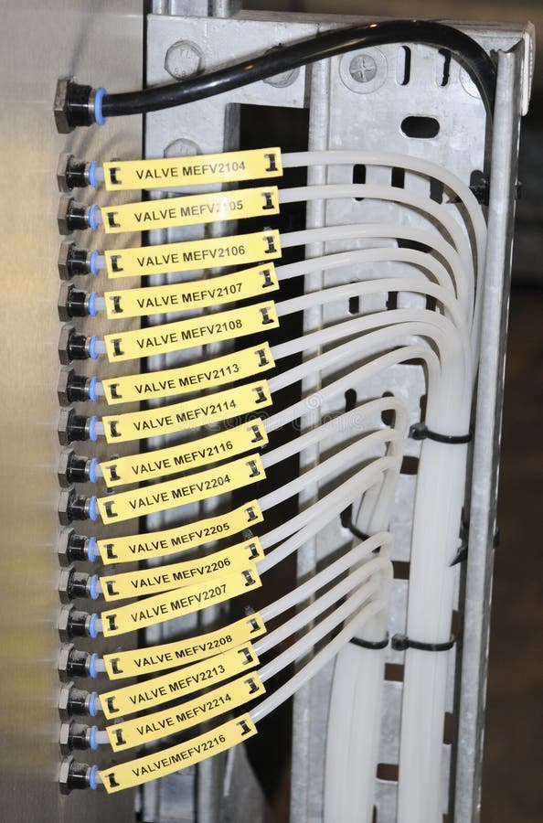 Air cables stock image. Image of metal, label, bunch - 15523385
