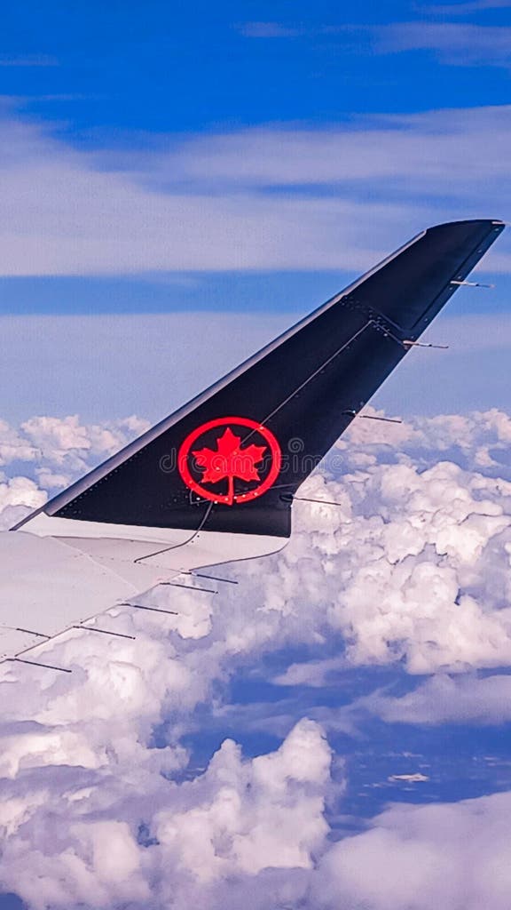 Air Canada Wing Over Clouds Editorial Stock Photo - Image of toronto ...