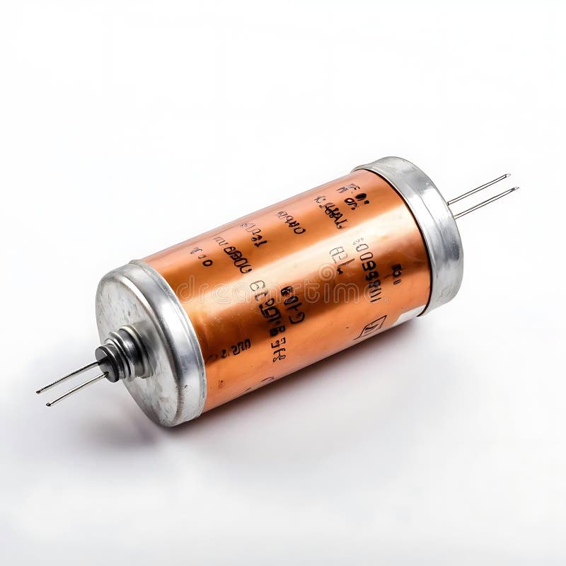 Air Capacitor on a White Background Stock Photo - Image of electricity ...