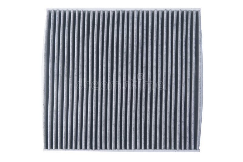 New Carbon Filter of the Cabin of the Car on a White Background Stock ...