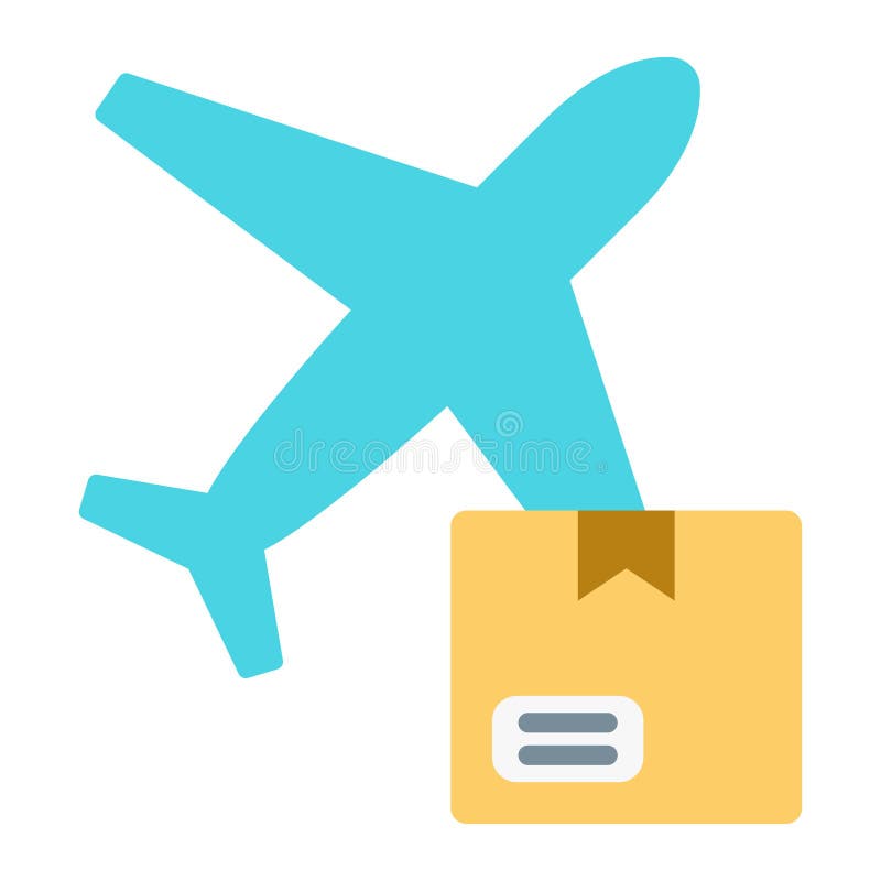 Air Cargo, Airplane, Shipping, Delivery Fully Editable Vector Icon ...