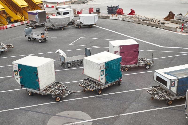 Air Cargo Containers stock image. Image of early, deliver - 121924993