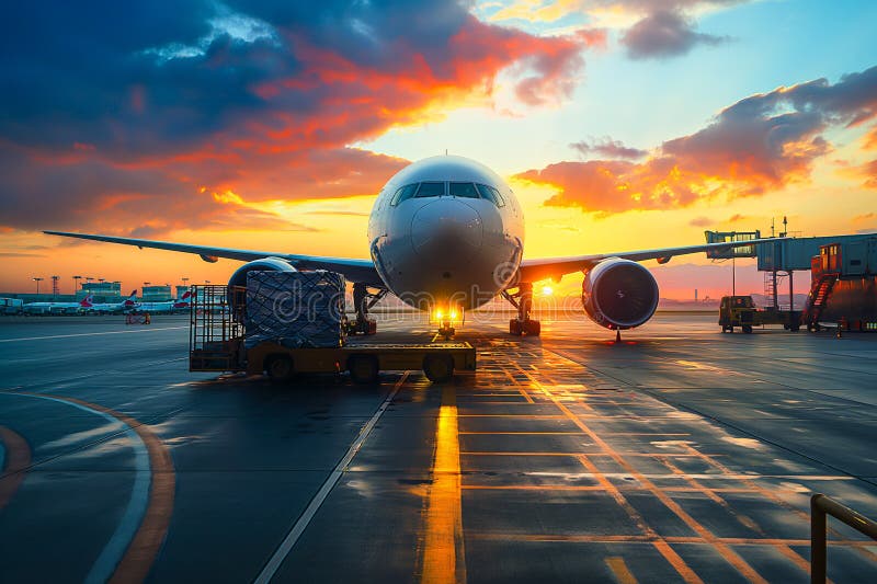 Air Cargo Freighter Logistics Import Export Goods of Freight Global ...