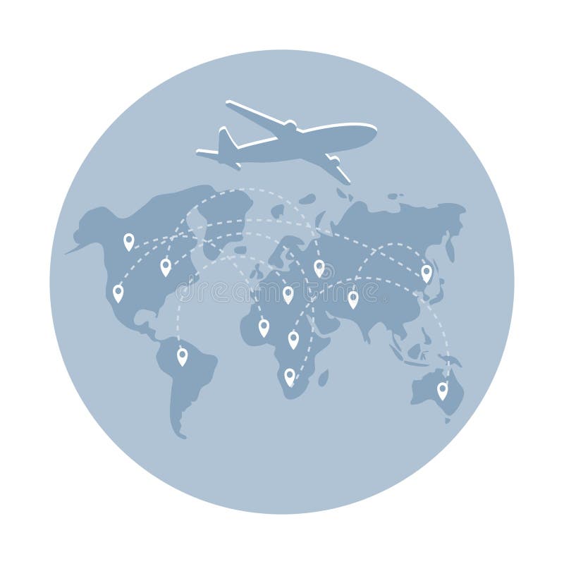 Air Cargo Icon stock vector. Illustration of logistics - 85828593