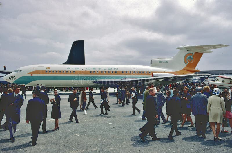 Air Ceylon Hawker Siddeley Trident 1E at Paris Editorial Image - Image ...