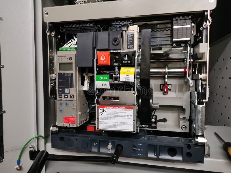 Air Circuit Breaker Mount on Low Voltage Switchboard. Editorial Image ...