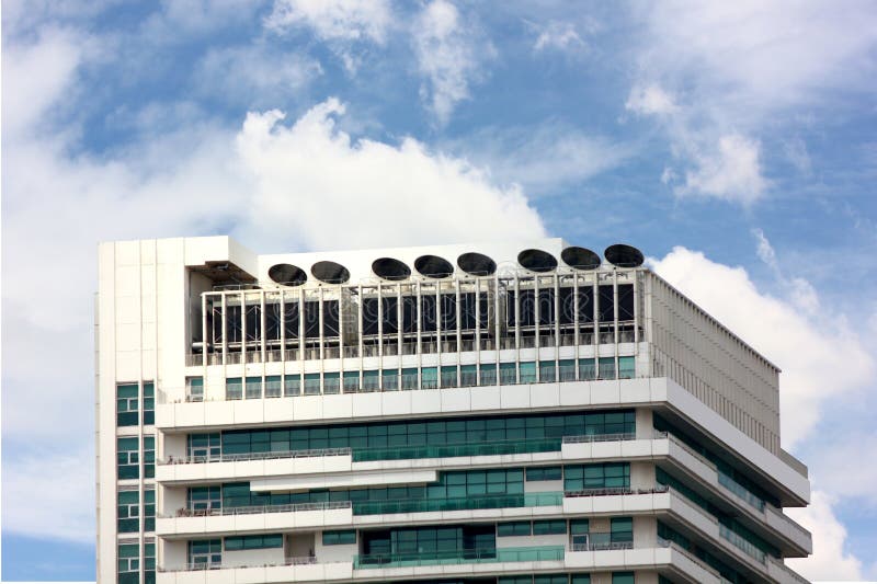 Air Circulation System in Large Building Stock Image - Image of cooling ...