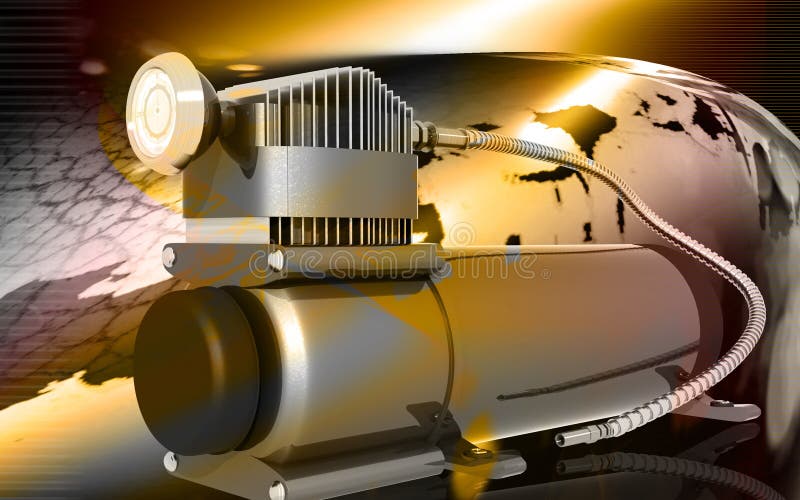 Air compressor stock illustration. Illustration of render - 12876669