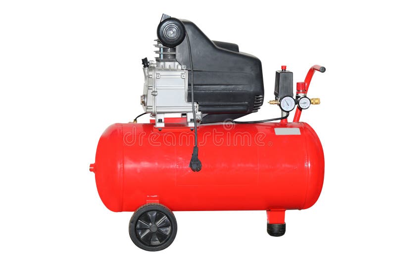 Air compressor isolated stock image. Image of compressor - 26722147