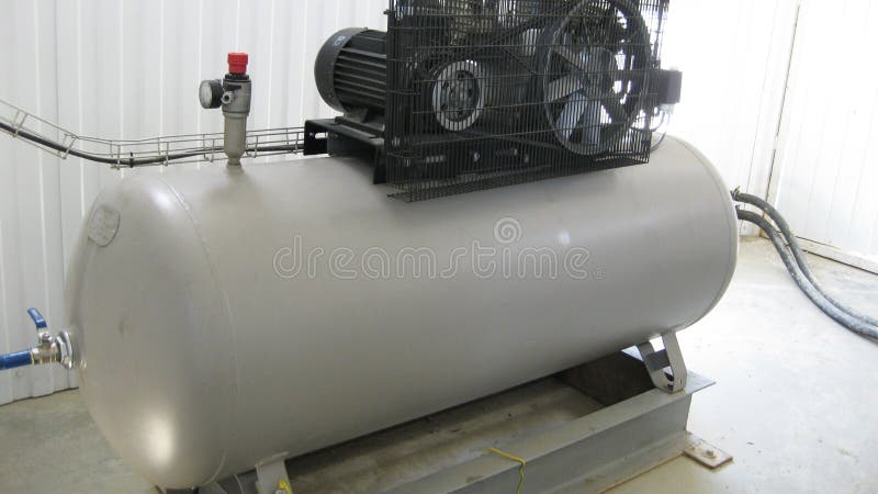 Air Compressor. Equipment for Creation of Pressure Air Stock Photo ...