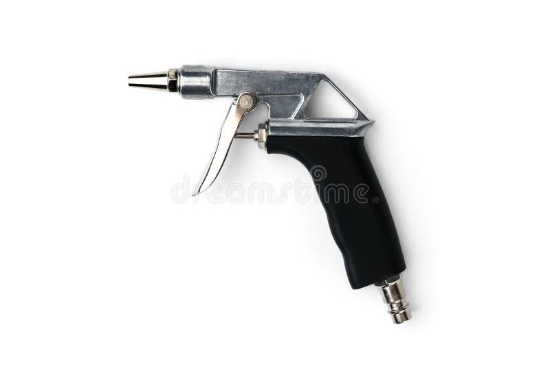 Spray Gun for Compressor Isolated on White Background Stock Photo ...