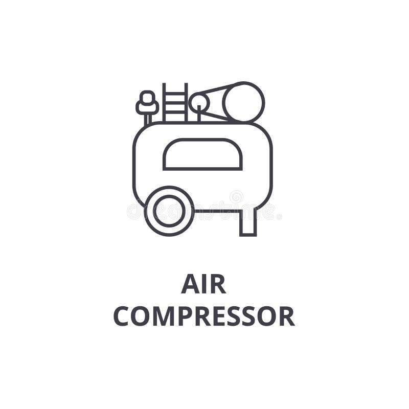 Air Compressor Icon, Sign, Vector Stock Vector - Illustration of ...