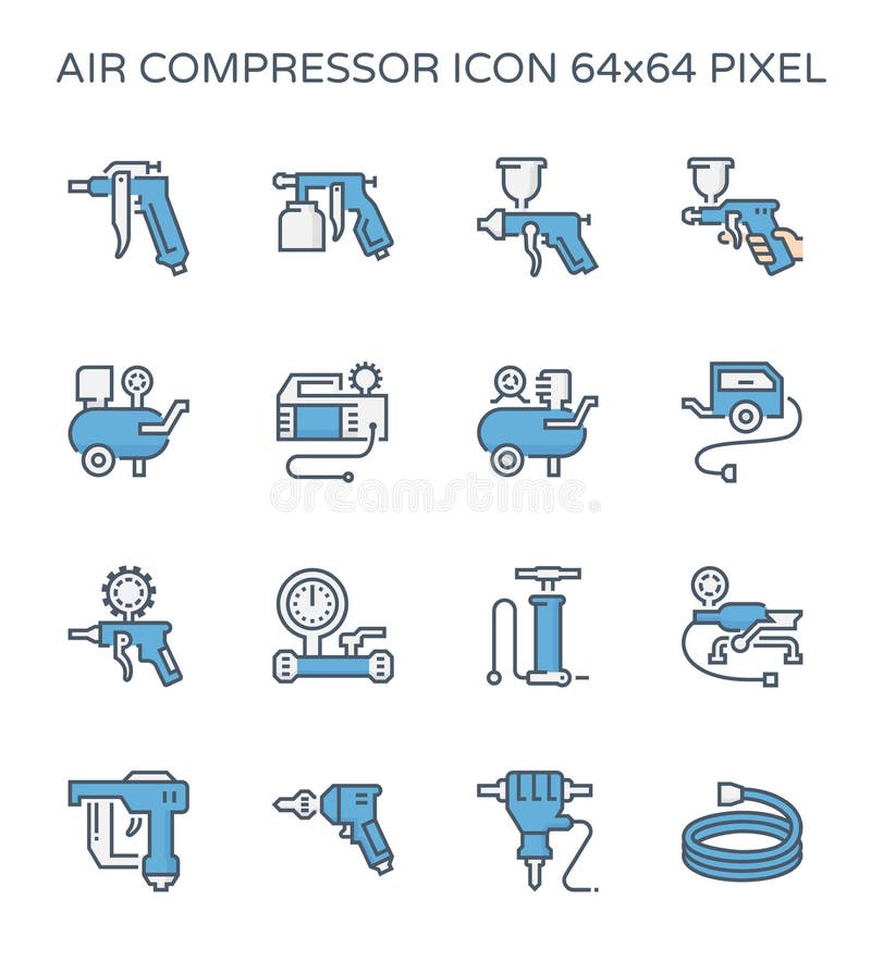 Air compressor icon stock vector. Illustration of icons - 178959500