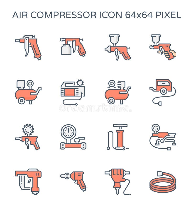 Pneumatic Compressed Air Icon Stock Illustrations – 289 Pneumatic ...