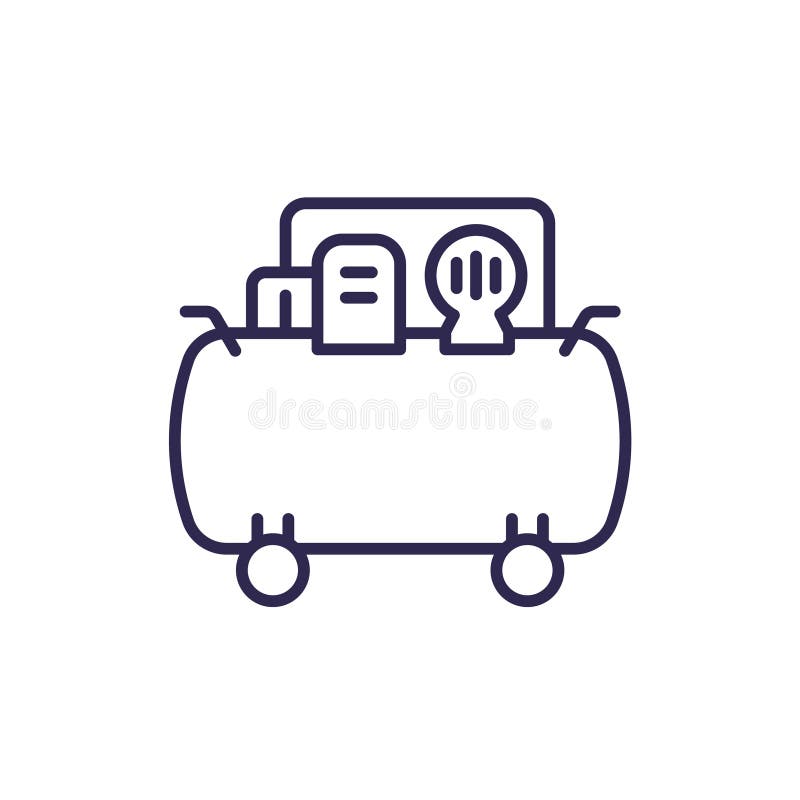 Air Compressor Icon. Trendy Air Compressor Logo Concept on White Stock ...
