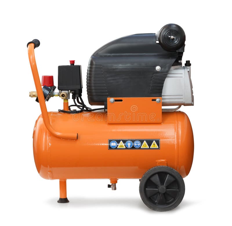 Air compressor isolated stock image. Image of compressor - 26722147