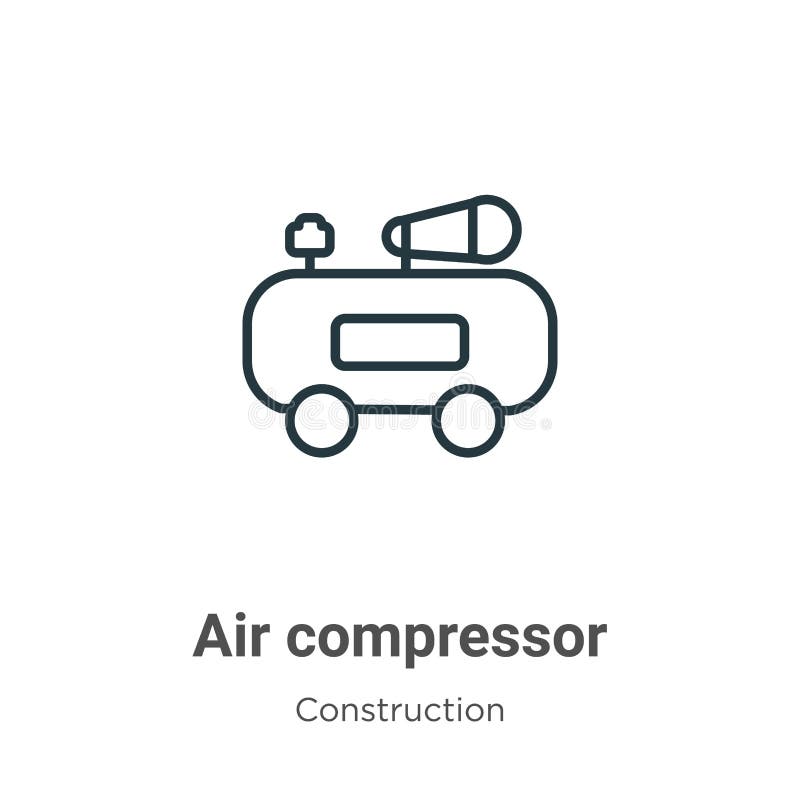 Air Compressor Outline Drawing in Eps10 Stock Vector - Illustration of ...