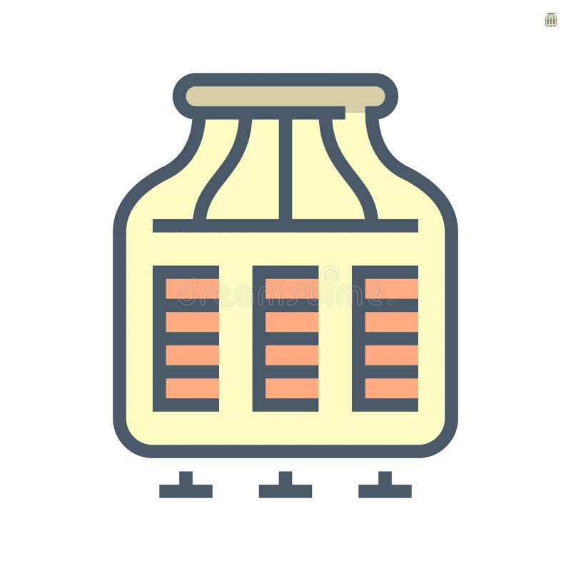 Air Compressor Part of Air Conditioner System Vector Icon Stock Vector ...