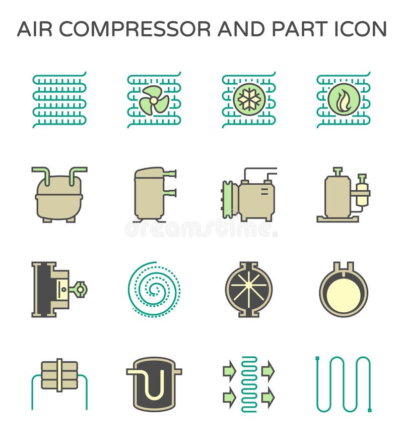 Reciprocating Piston Air Compressor Stock Illustrations – 24 ...