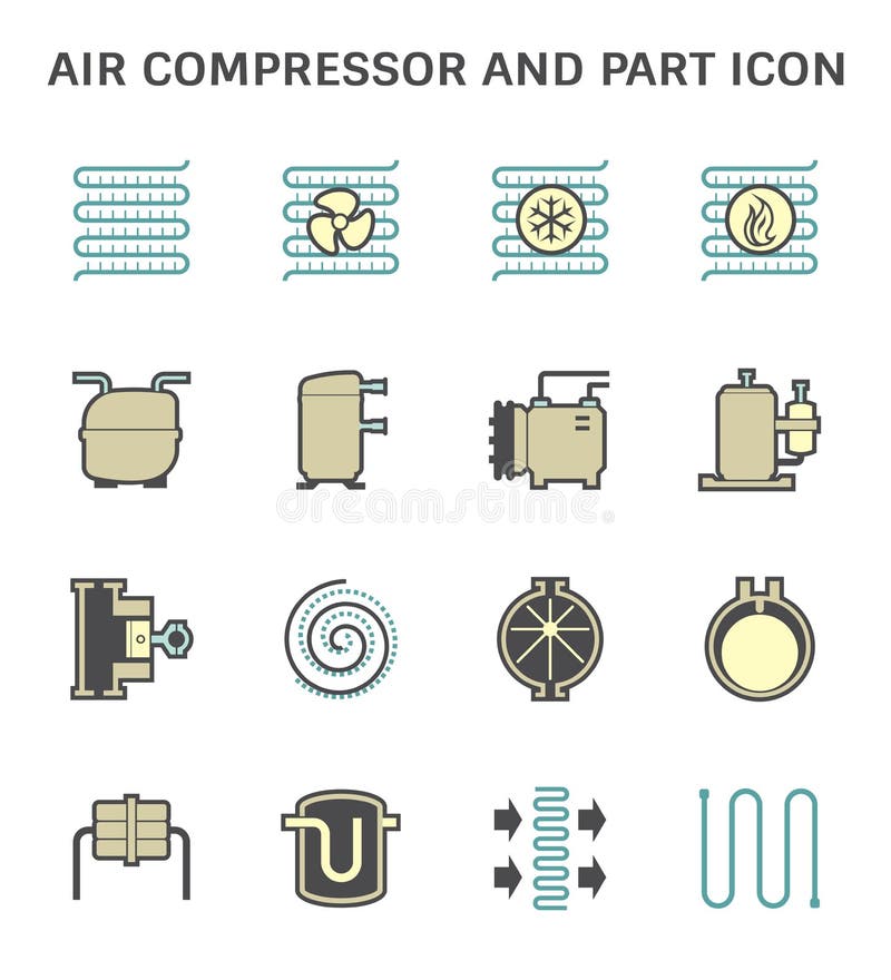 Reciprocating Piston Air Compressor Stock Illustrations – 24 ...
