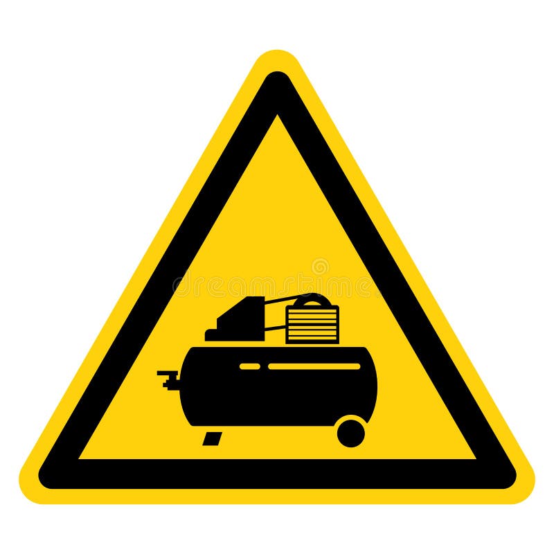 Air Compressor Symbol Sign,Vector Illustration, Isolate on White ...