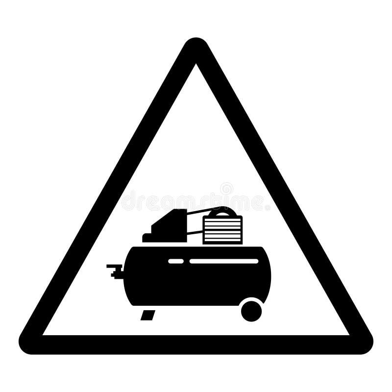 Air Compressor Symbol Sign,Vector Illustration, Isolate on White ...