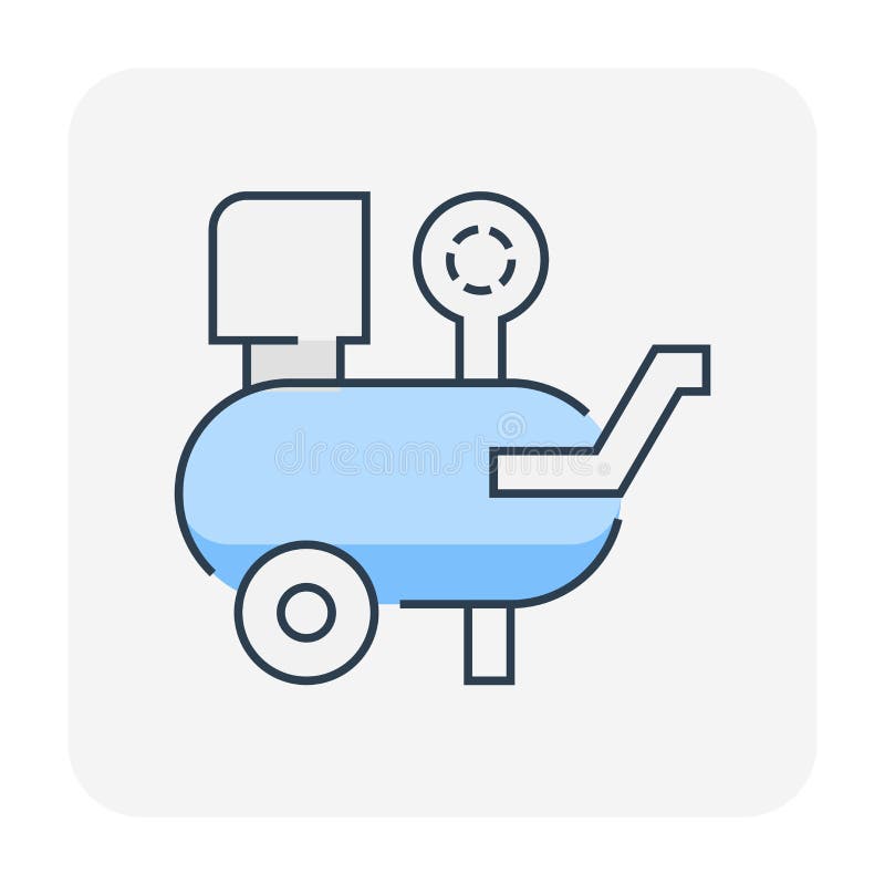 Air compressor icon stock vector. Illustration of tool - 160843838