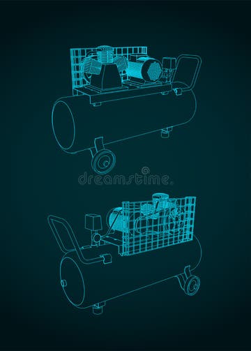 Air Compressors Stock Illustrations – 220 Air Compressors Stock ...