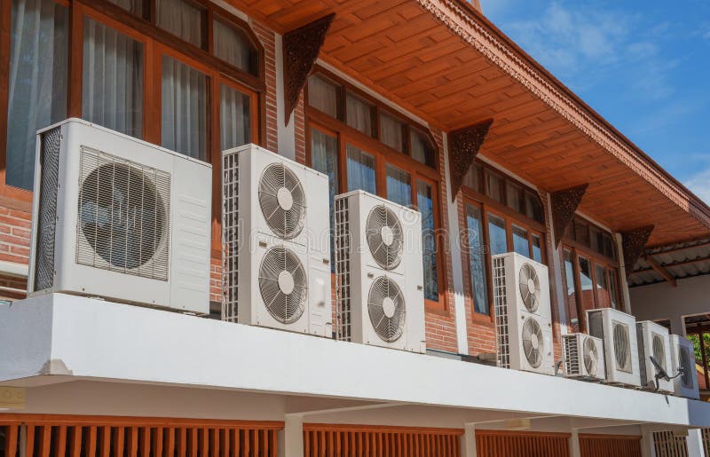 Air Compressors Installed Side Building Stock Photos - Free & Royalty ...