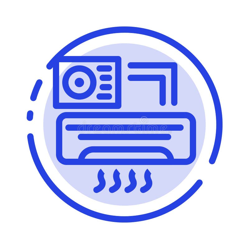 Air, Air-condition, Ac, Room Blue Icon on Abstract Cloud Background ...