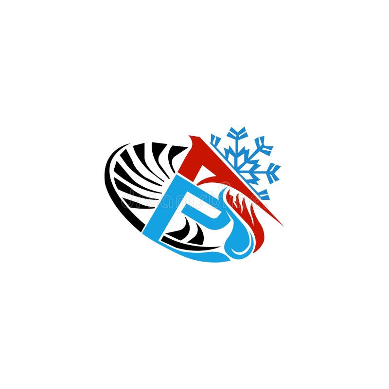 Air Condition and Fire Vector Logo Template Stock Vector - Illustration ...