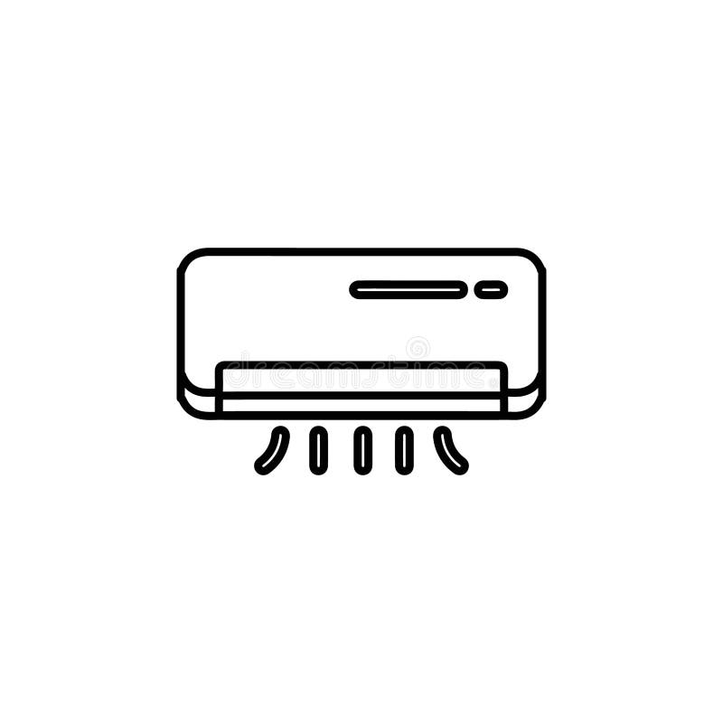 Air Condition Icon Flat Logo Isolated Symbol Stock Illustration ...