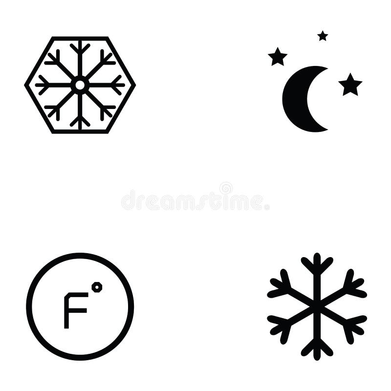 Air condition icon set stock vector. Illustration of symbol - 107345805