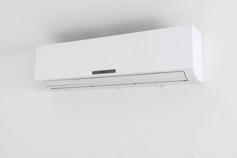 Air Condition Indoor Unit Compressor in Room Interior. Split Air ...