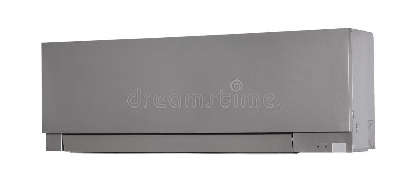 Silver Air Conditioning Unit Isolated White Background Stock Photos ...