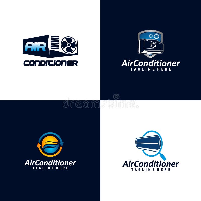 Air Condition Logo Concept Vector. Technology Device for Adjust Air ...