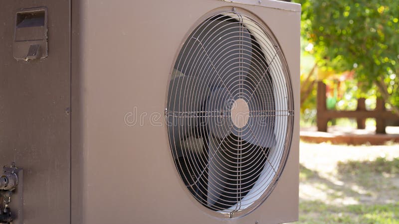 Air Condition Outdoor Unit Compressor Install Outside the House ...