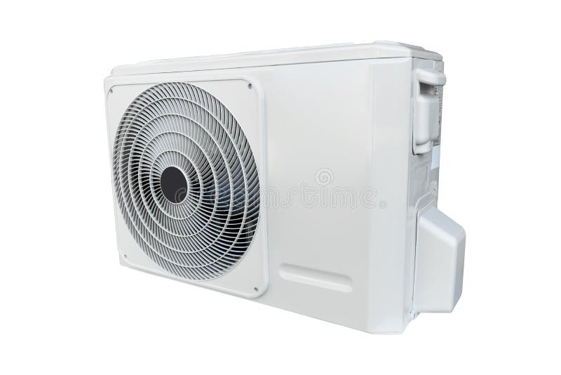 Air Condition Outdoor Unit Compressor Isolated on White Background ...