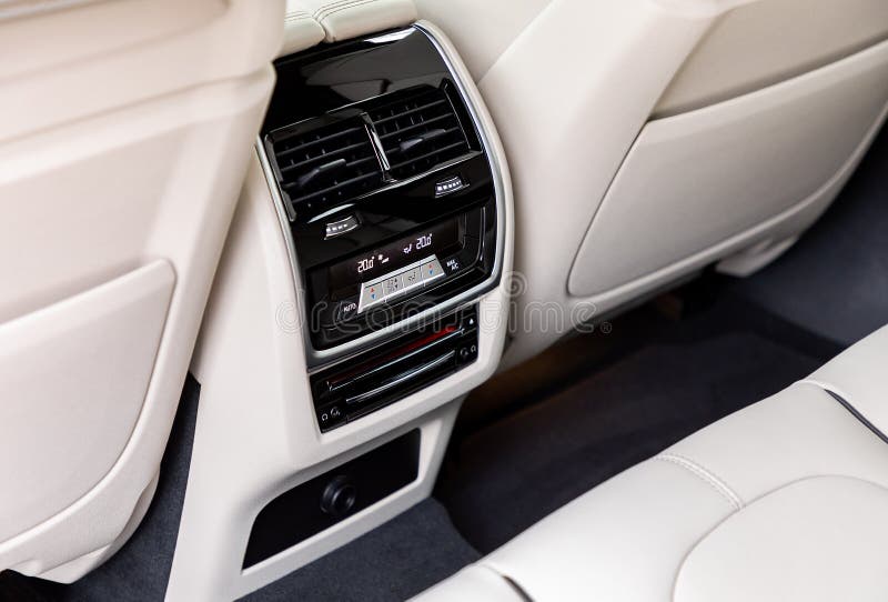 Air-condition Panel in Interior of a Car Stock Photo - Image of closeup ...