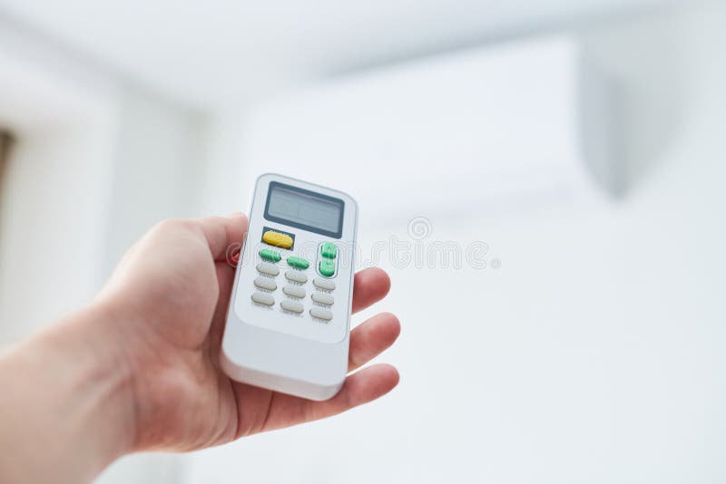 Air Condition Remote Control Stock Image - Image of condition, fresh ...