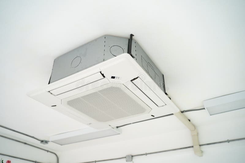 Air Condition Unit Hanging on the Ceiling Stock Photo - Image of ...