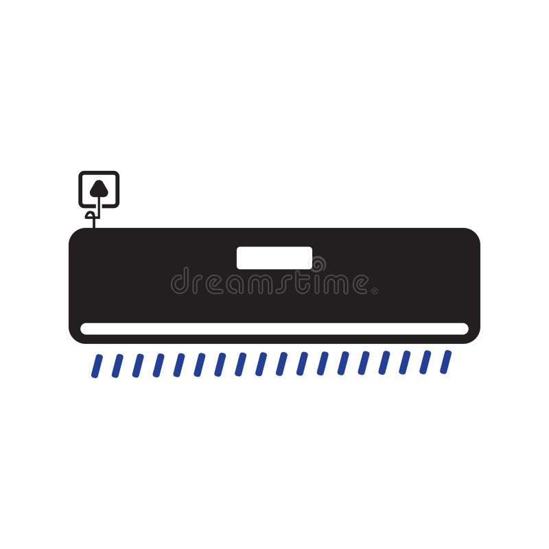 Air conditioner ac icon stock vector. Illustration of system - 262292590
