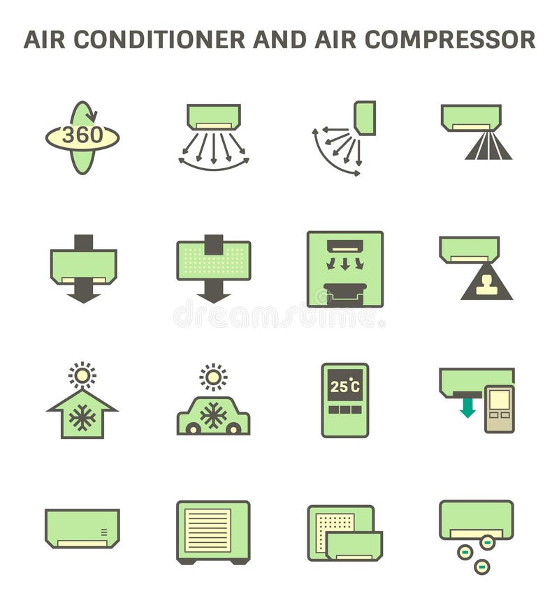 Air compressor icon stock vector. Illustration of white - 178958790