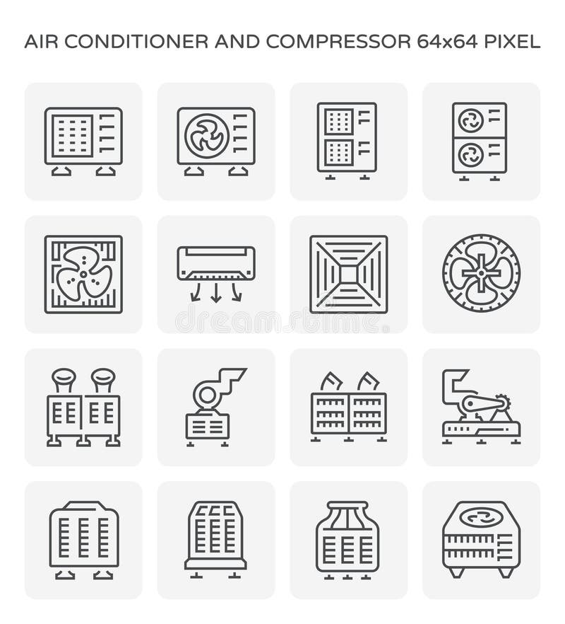 Air conditioner icon stock vector. Illustration of central - 117867479