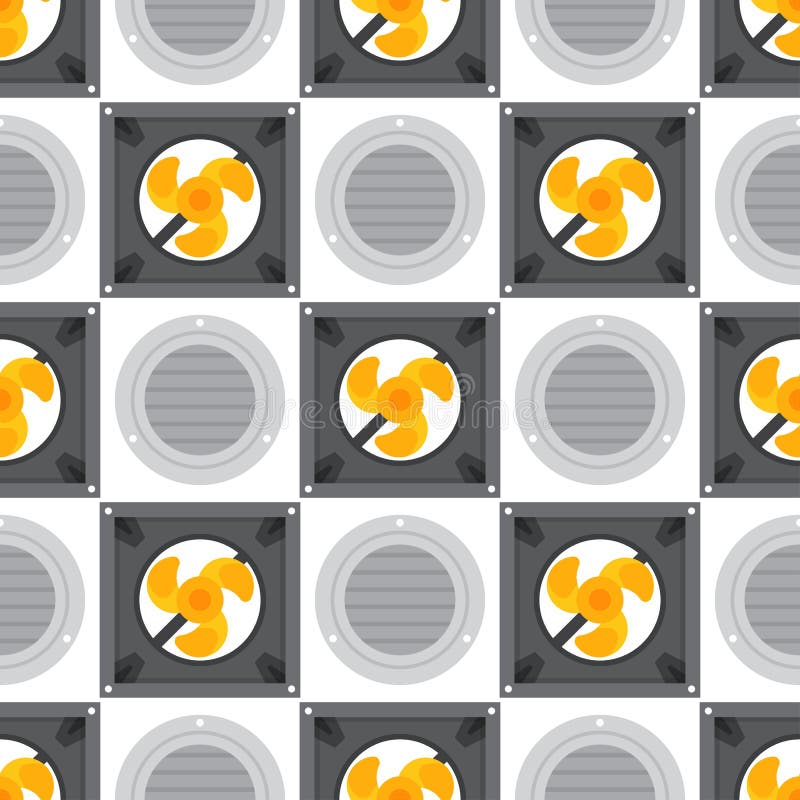 Air Conditioner Airlock Systems Seamless Pattern Ventilator ...