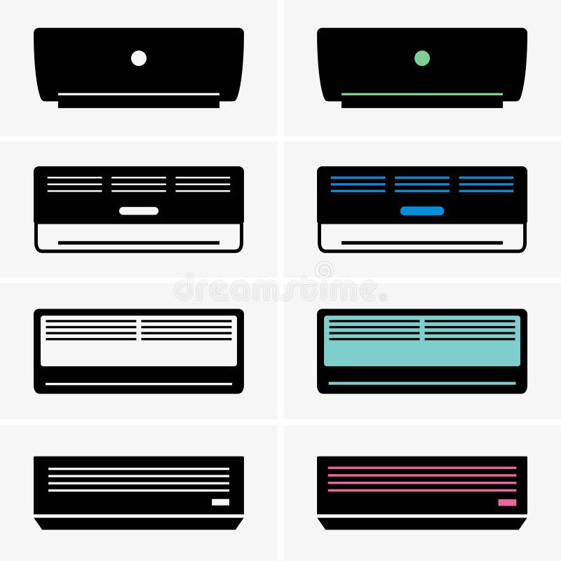 Air conditioner stock vector. Illustration of vector - 55512496