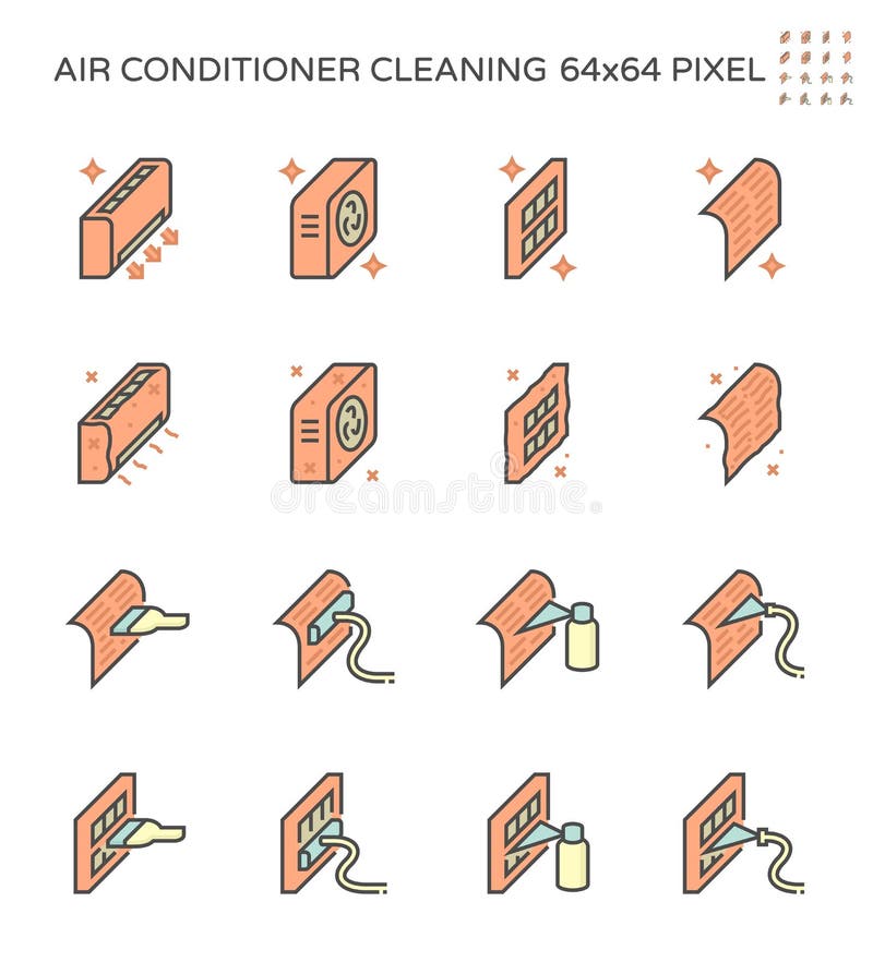 Air Conditioner Cleaning Icon Stock Illustrations – 1,202 Air ...