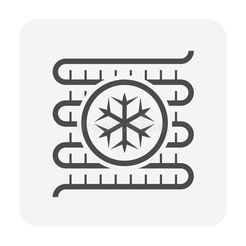 Air Conditioner Coil and Fan Vector Icon Design. Stock Vector ...