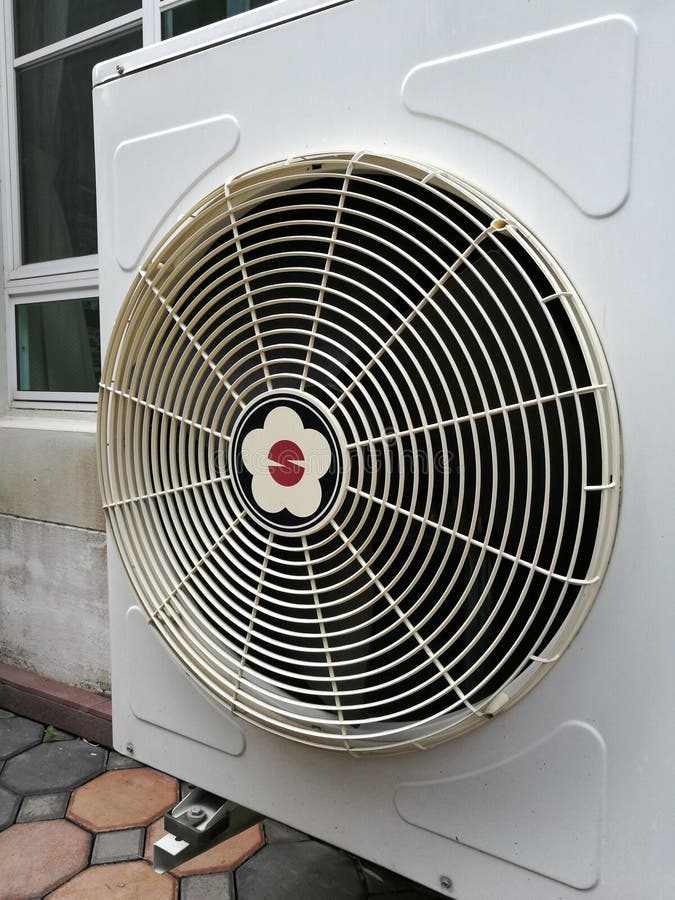 Air conditioner compressor stock image. Image of pavement - 101022631